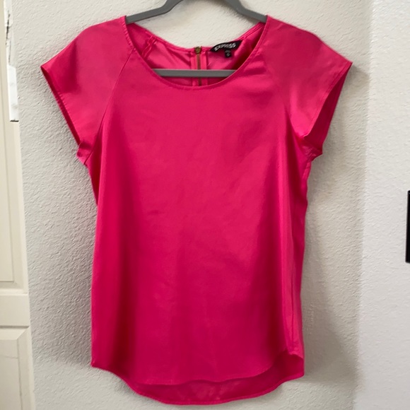 Express | Tops | Express Pink Blouse | Poshmark